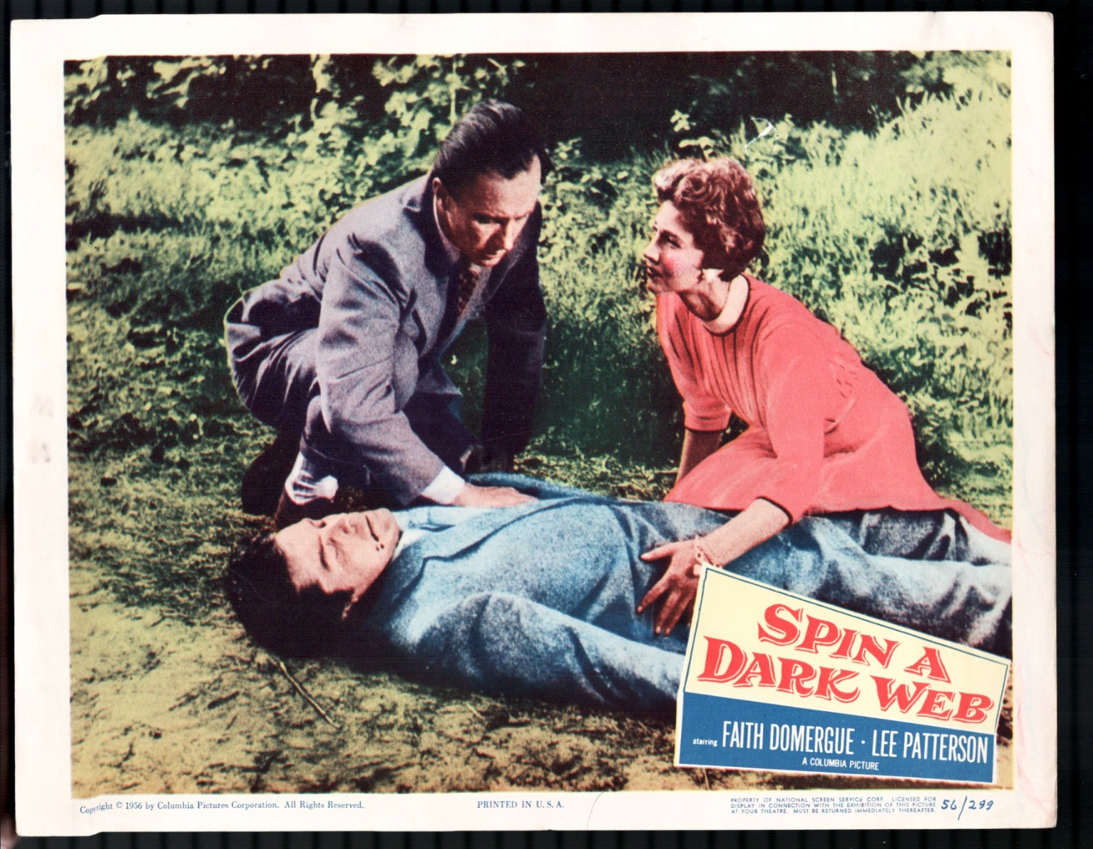Spin a Dark Web 11'x14' Lobby Card Lee Patterson Crime-Noir: (1956) Photograph | DTA Collectibles