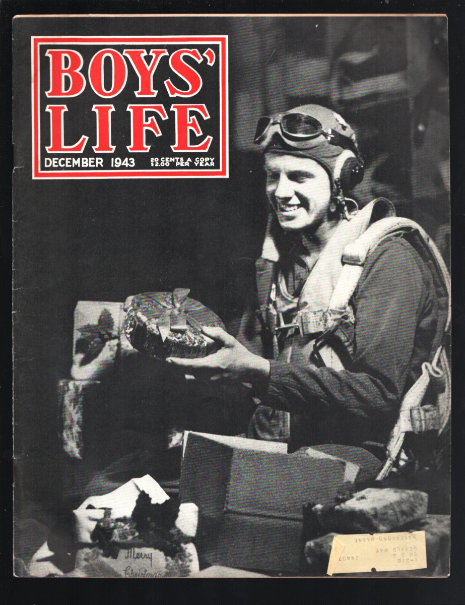 Boys' Life 12/1943-WWII era issue-Pulp fiction-camping trips-vintage ...