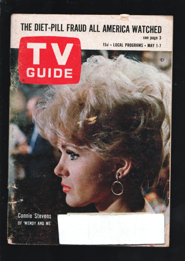 TV Guide 5/1/1965-Connie Stevens photo cover-Kentucky edition-Great ...