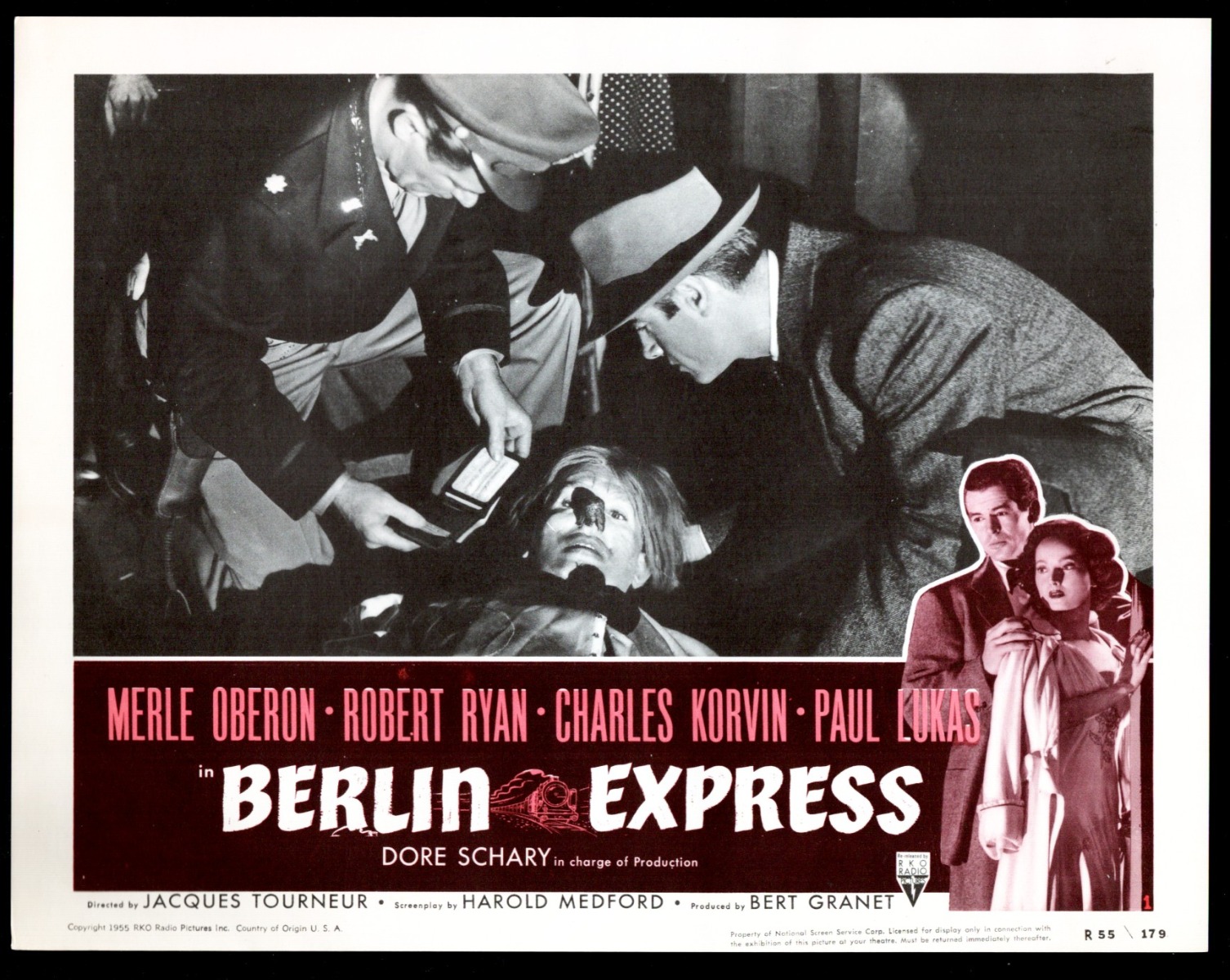 Berlin Express 11'x14' Lobby Card #1 Merle Oberon Robert Ryan Crime Film-Noir: (1955) Photograph ...