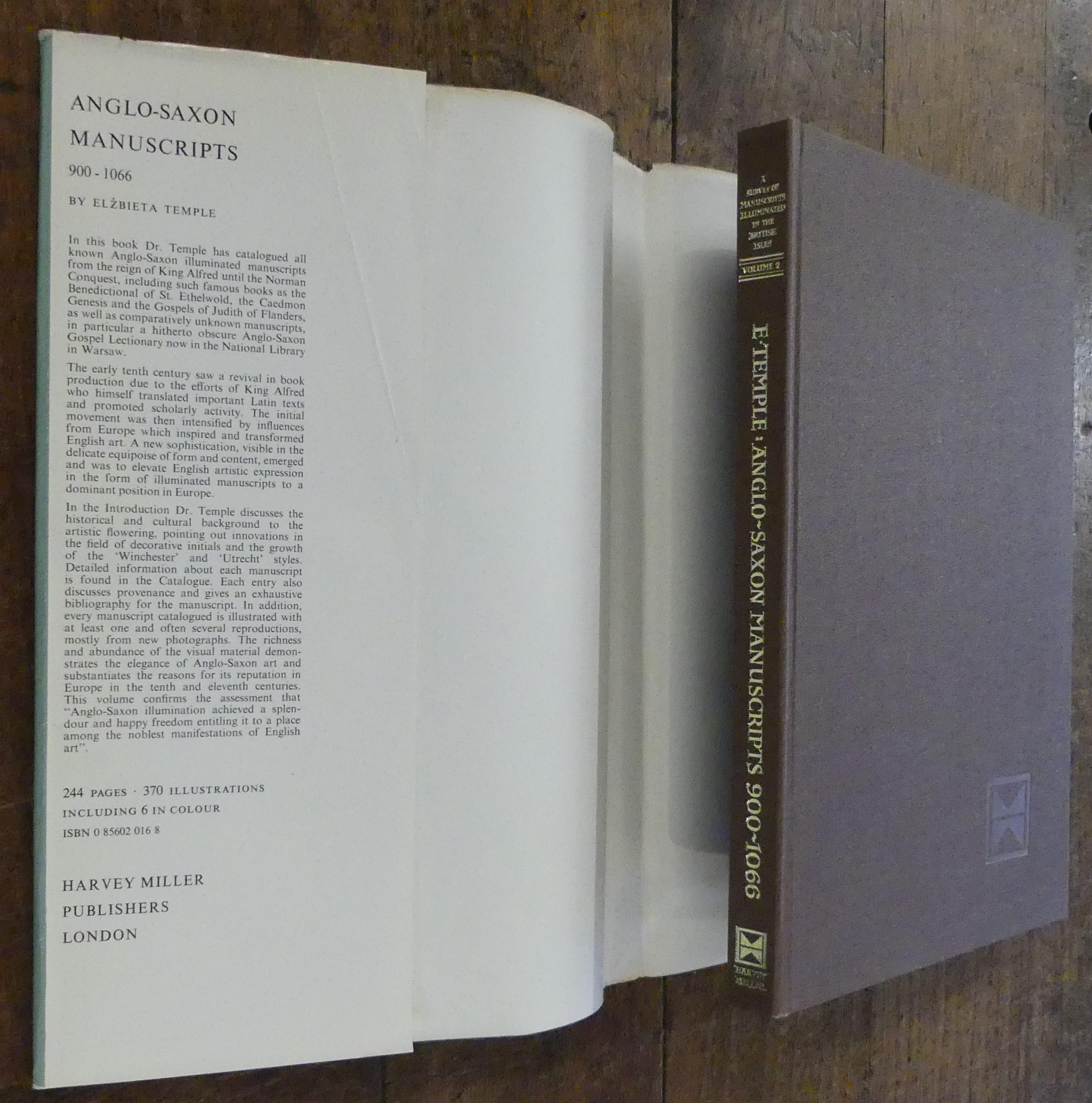Anglo-Saxon Manuscripts 900-1066 by Temple, E.: (1976) Manuscript ... Anglo-Saxon Manuscripts 900-1066 by Temple, E.: (1976) Manuscript ...