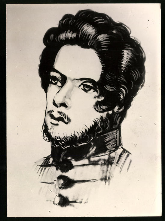 Fotografie Karl Marx als Student in Bonn (1836) zum 70. Todestag 1953 ...