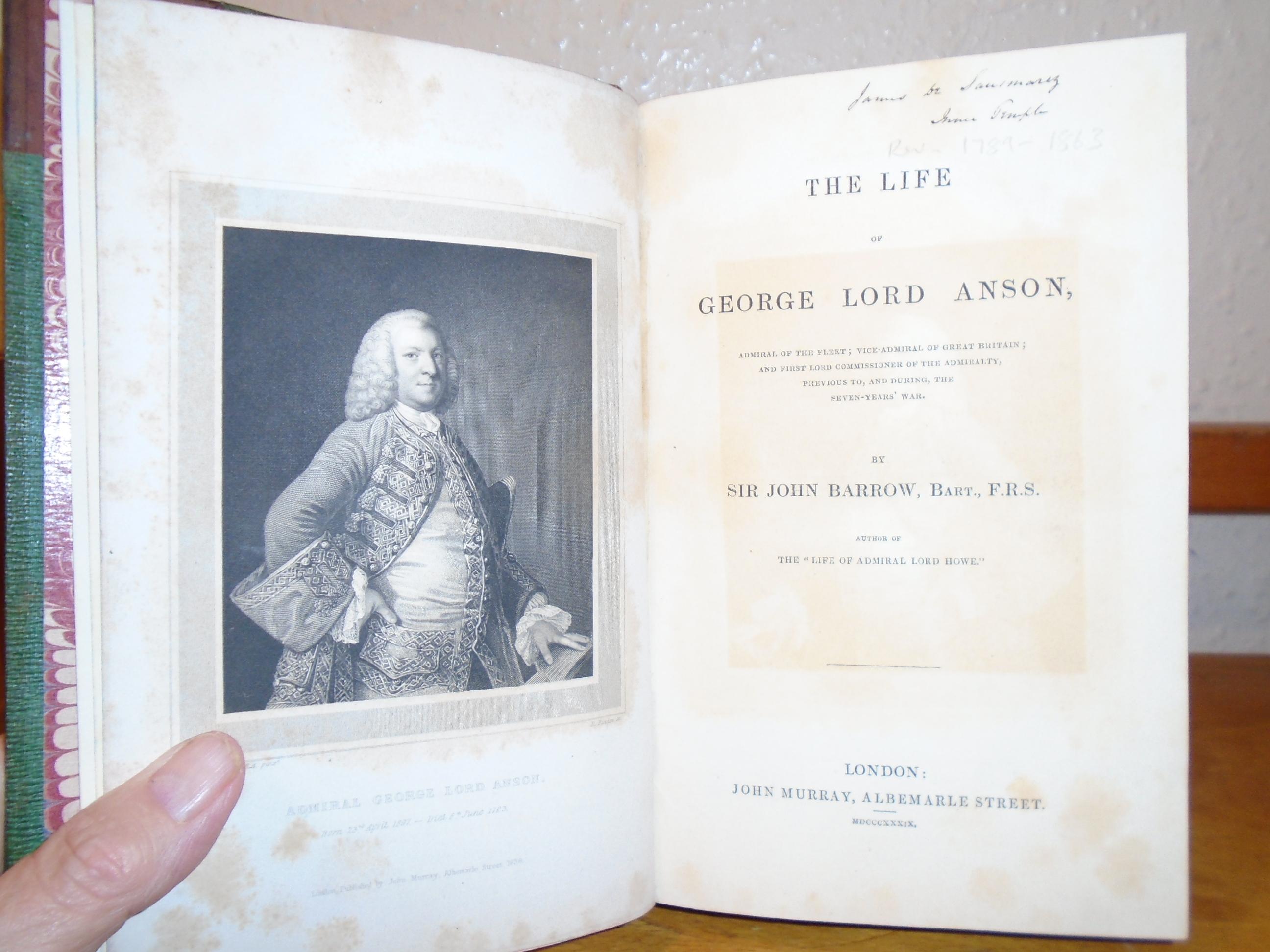 The Life Of George Lord Anson, Admiral Of The Fleet; Vice-Admiral Of ...