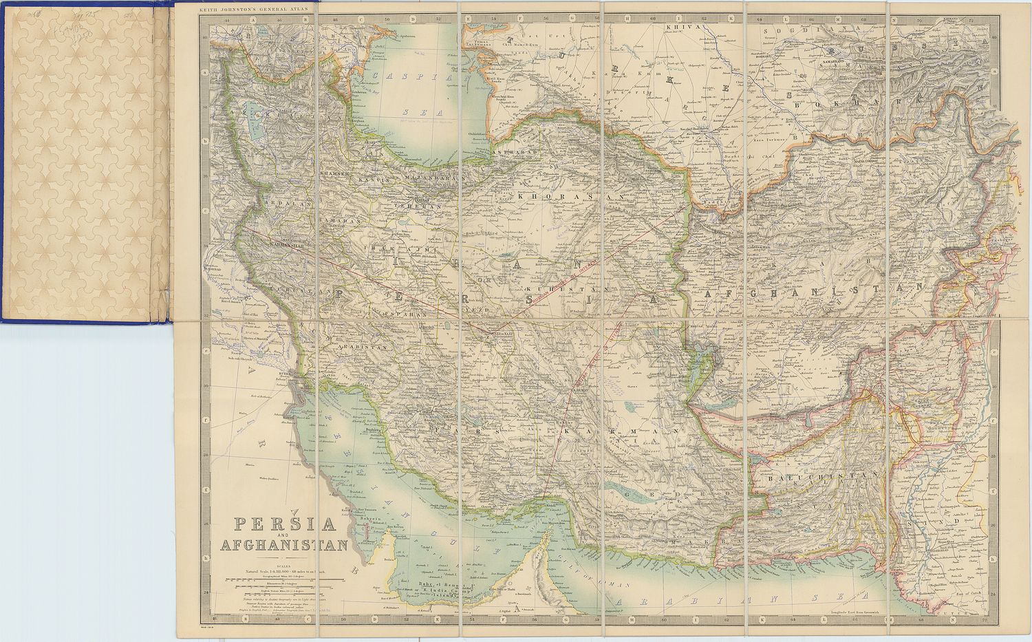 Persia and Afghanistan. From Keith Johnston's Royal Atlas. by JOHNSTON ...