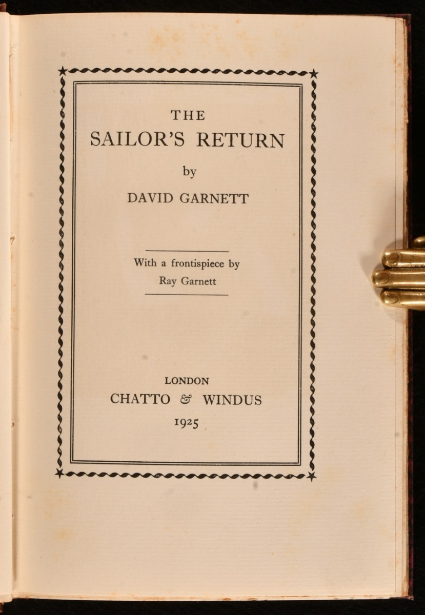 The Sailor's Return by David Garnett: Very Good Indeed Cloth (1925 ...