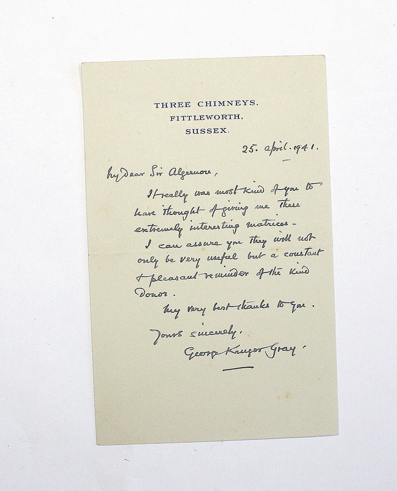 Two Original Handwritten Letters Signed by Artist George Edward Kruger ...