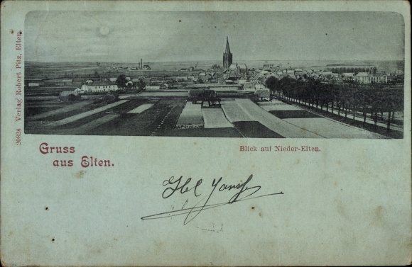 Mondschein Ansichtskarte / Postkarte Elten Emmerich am Niederrhein ... Mondschein Ansichtskarte / Postkarte Elten Emmerich am Niederrhein ...