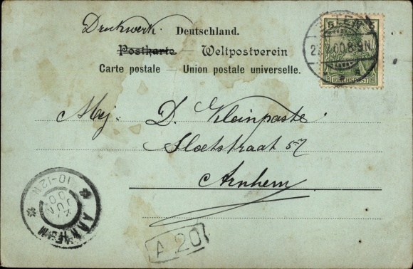Mondschein Ansichtskarte / Postkarte Elten Emmerich am Niederrhein ... Mondschein Ansichtskarte / Postkarte Elten Emmerich am Niederrhein ...