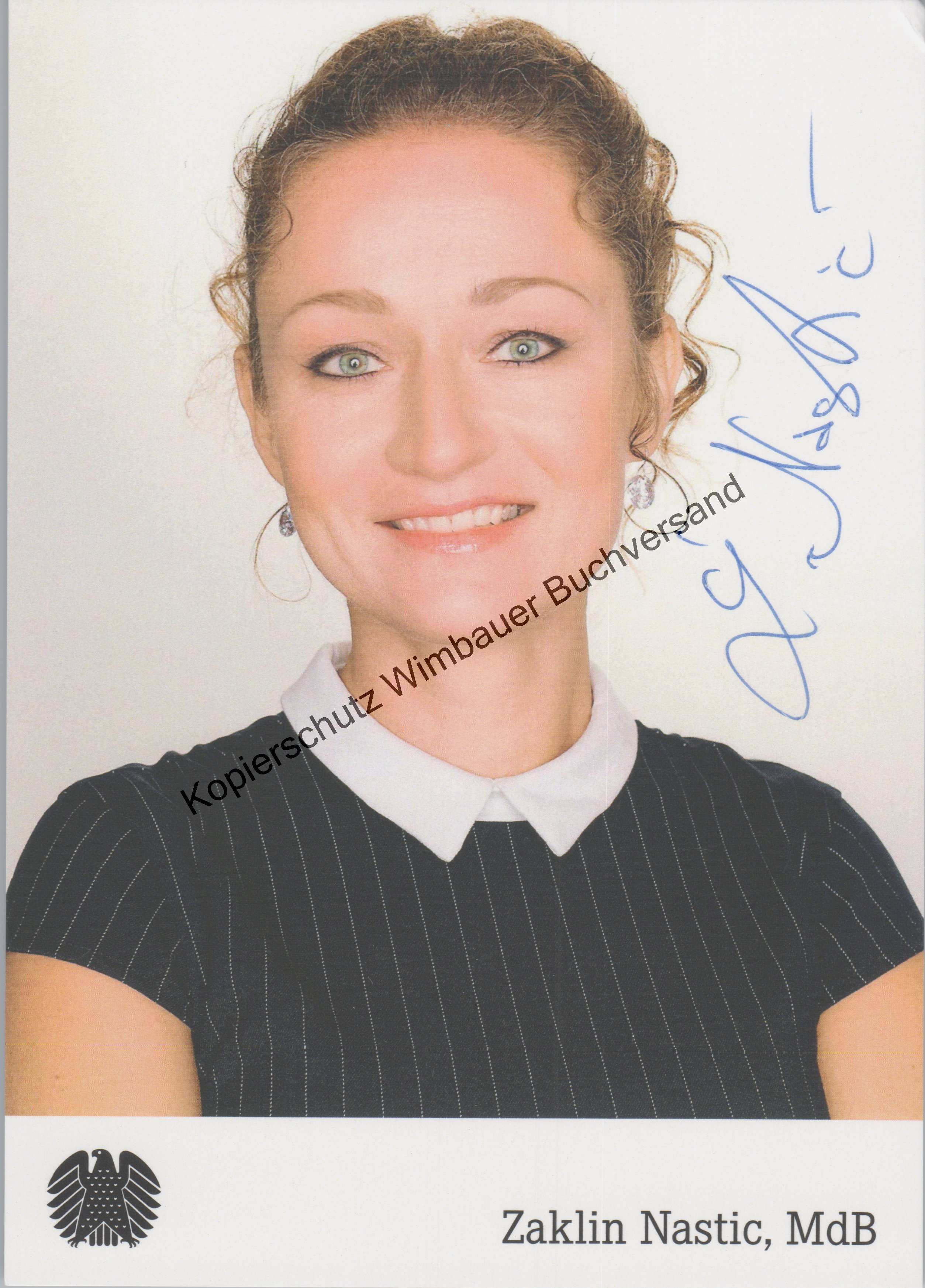 Original Autogramm Zaklin Nastic MdB Die Linke /// Autogramm Autograph ...