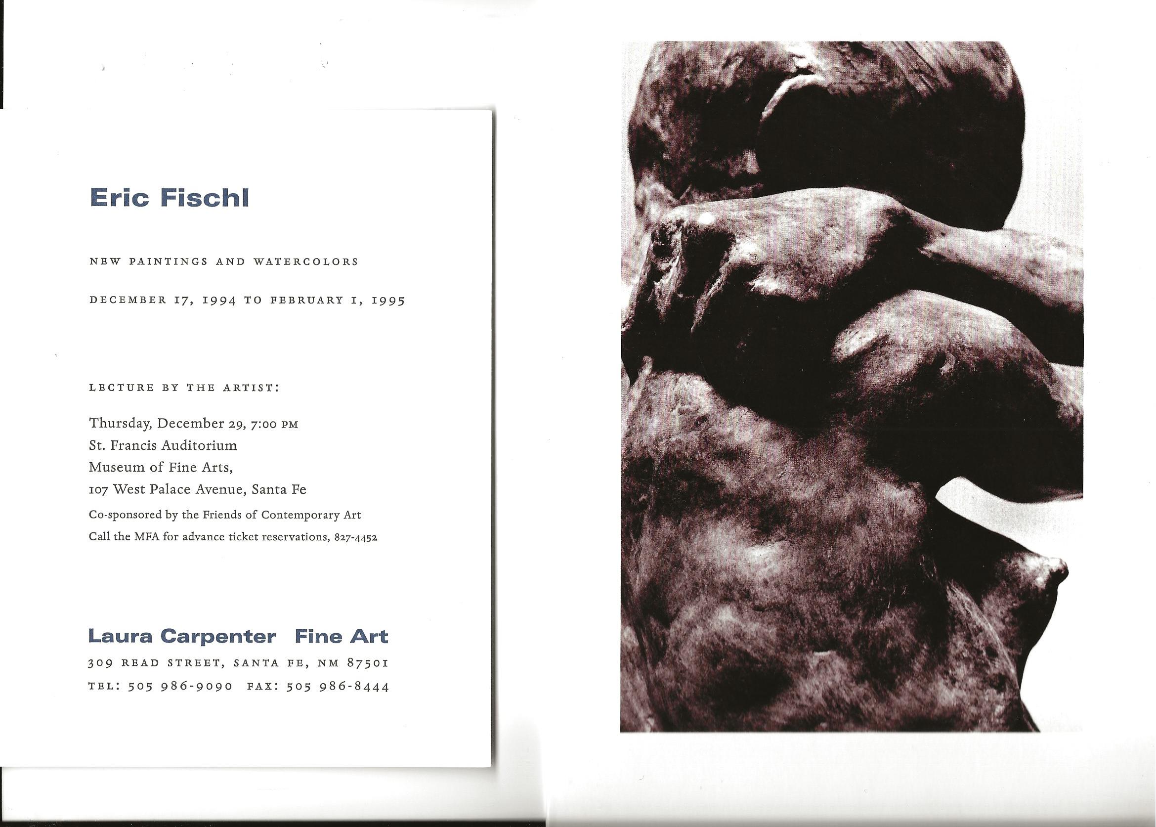 Eric Fischl - a collection of 6 invitations by Fischl, Eric: Fine No ...
