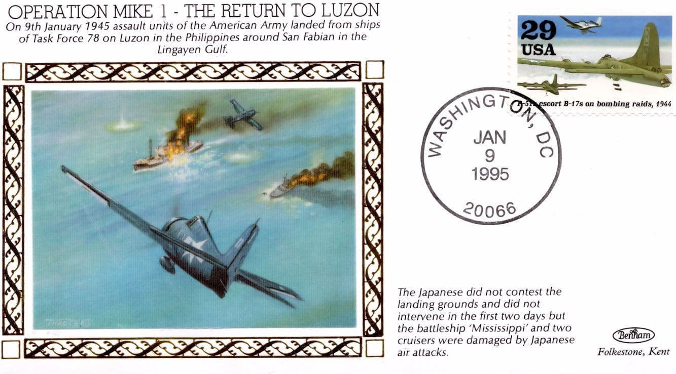 Operation Mike 1 Luzon Air Battle WW2 War Military First Day Cover ...