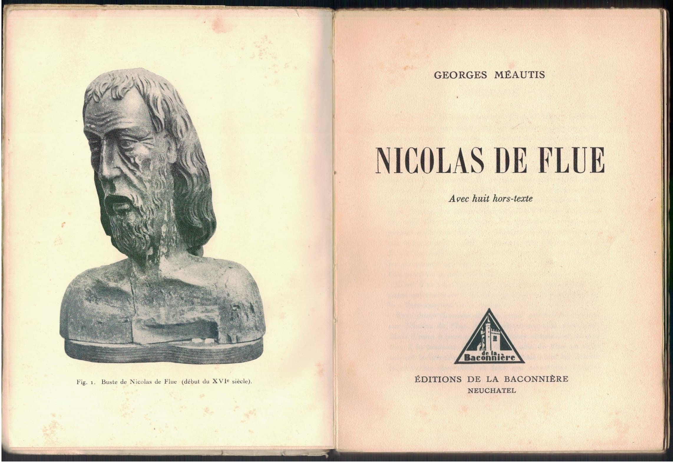 Nicolas de Flue by Georges Méautis: Satisfaisant Couverture souple ...