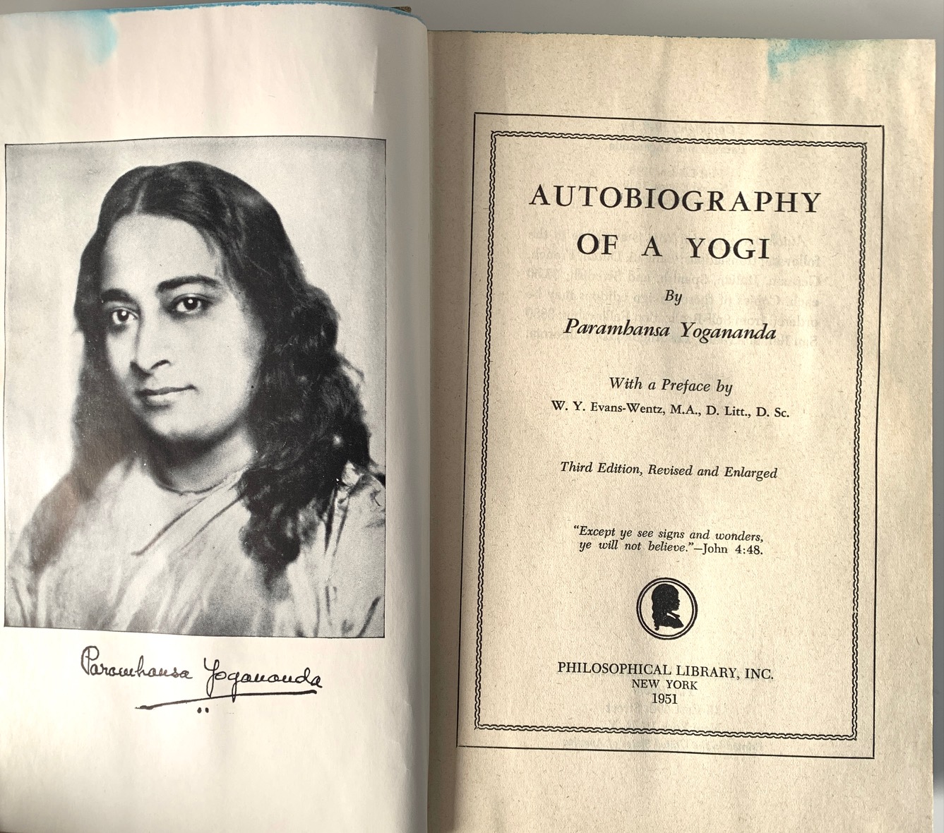 Autobiography Of A Yogi By Yogananda Paramhansa 1893 1952 Good