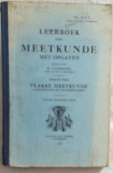 Leerboek Der Meetkunde Met Opgaven, Volume 2 von GOS, Th.: Good ...