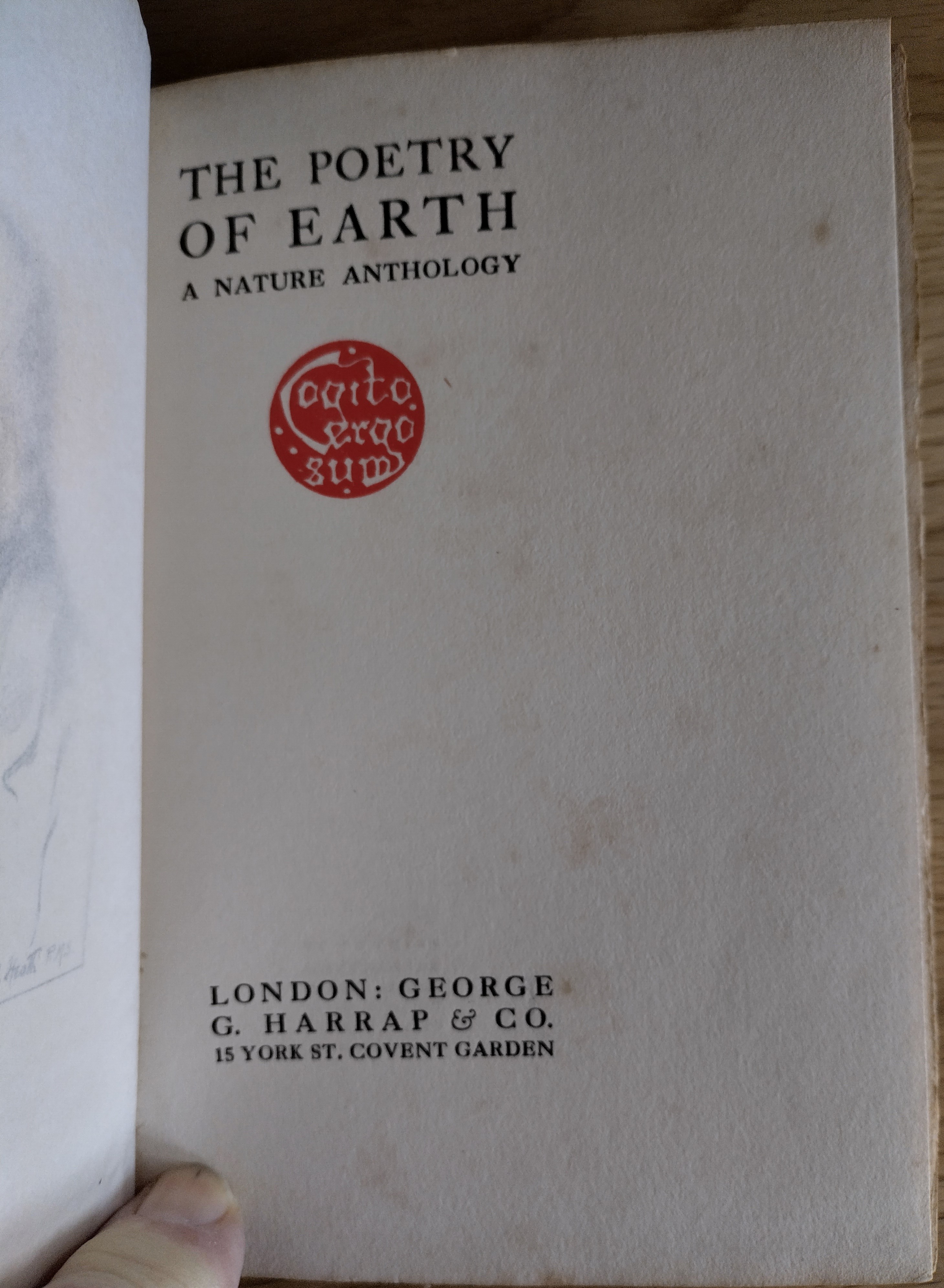 The Poetry of Earth - Vellum Binding: Very Good Hardcover (1909) 1st ...