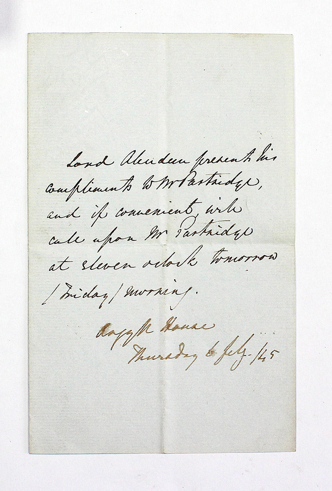 A Third Person Original Hand Written and Signed Letter by Future Prime ...