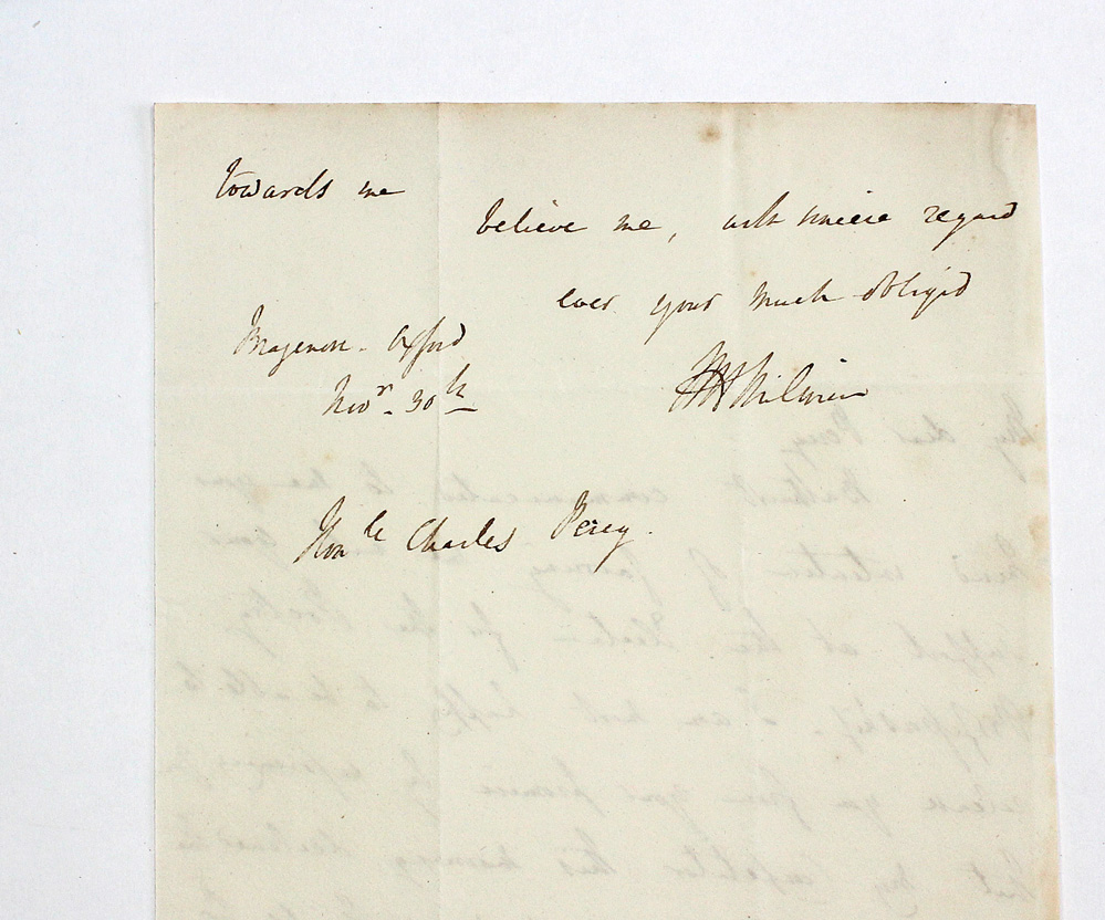 An Original Hand Written and Signed Letter from Historian Henry Hart ...