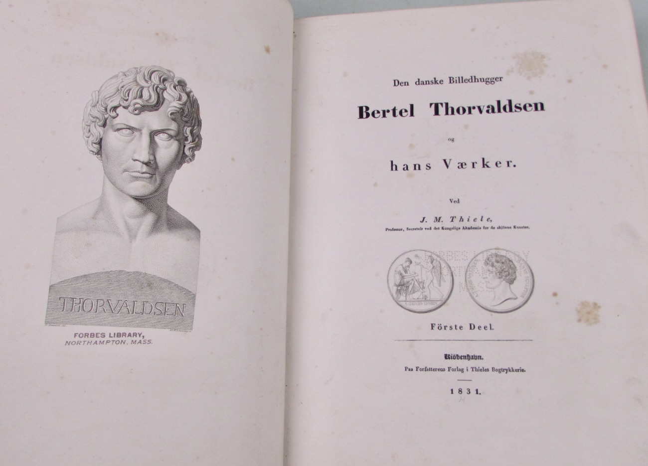 Den danske Billedhugger Bertel Thorvaldsen og hans Værker. by Thiele M.J.: Good Hardcover (1831 ...