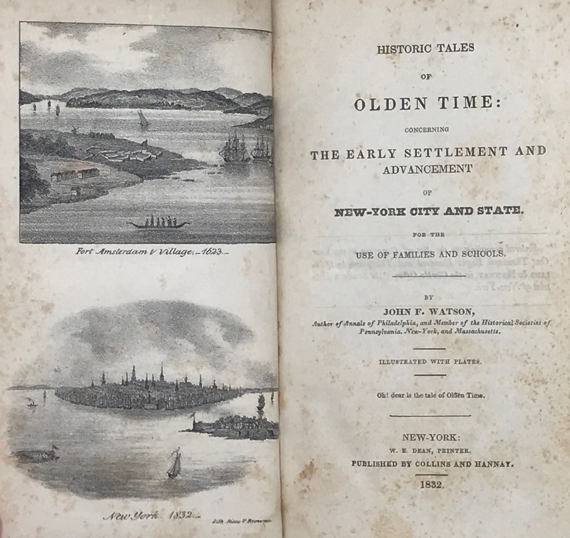 HISTORIC TALES OF OLDEN TIME: Concerning the Early Settlement and ...
