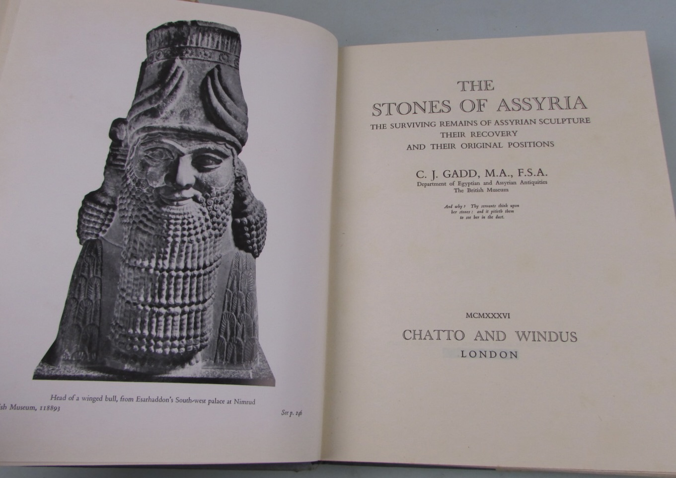 The Stones of Assyria : the surviving remains of Assyrian Sculpture ...