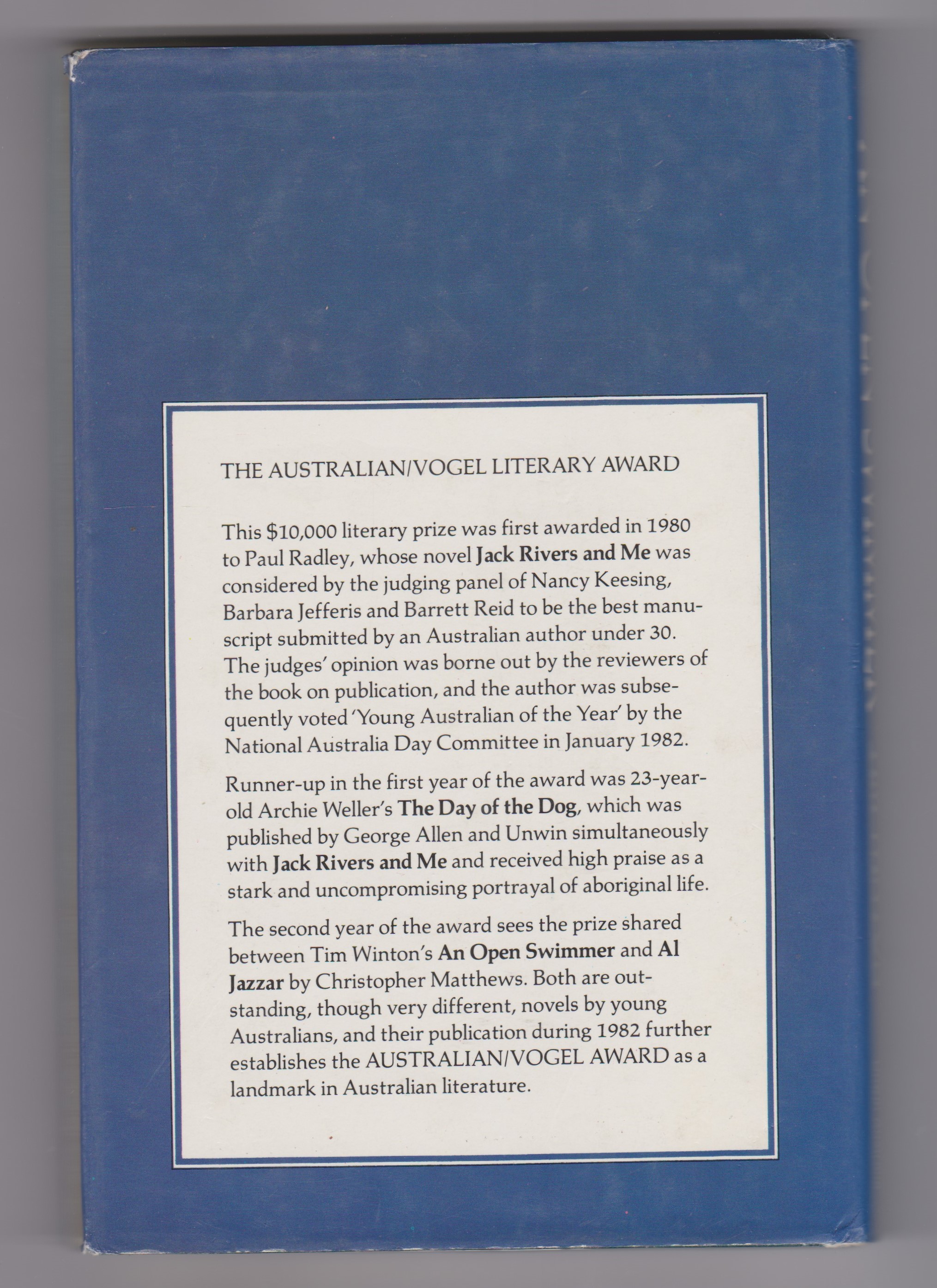 An Open Swimmer by Winton, Tim: Very Good Hardcover (1982) 1st Edition ...