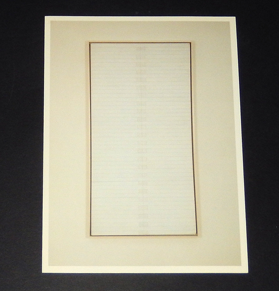 Agnes Martin: Paintings 1959 to 1969, Exhibition Announcement Card 1991 ...