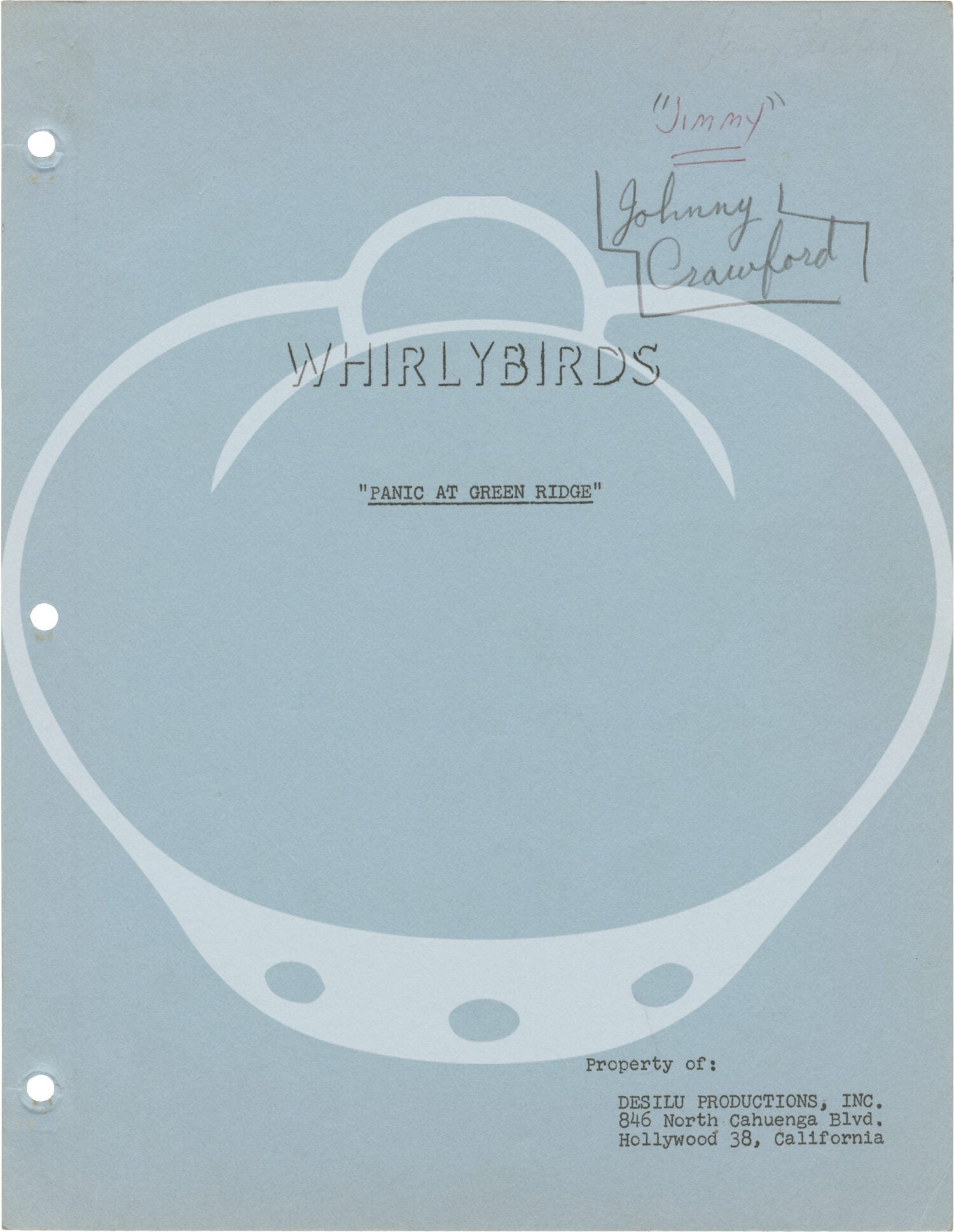 Whirlybirds: Panic at Green Ridge (Original screenplay for the 1957 ...