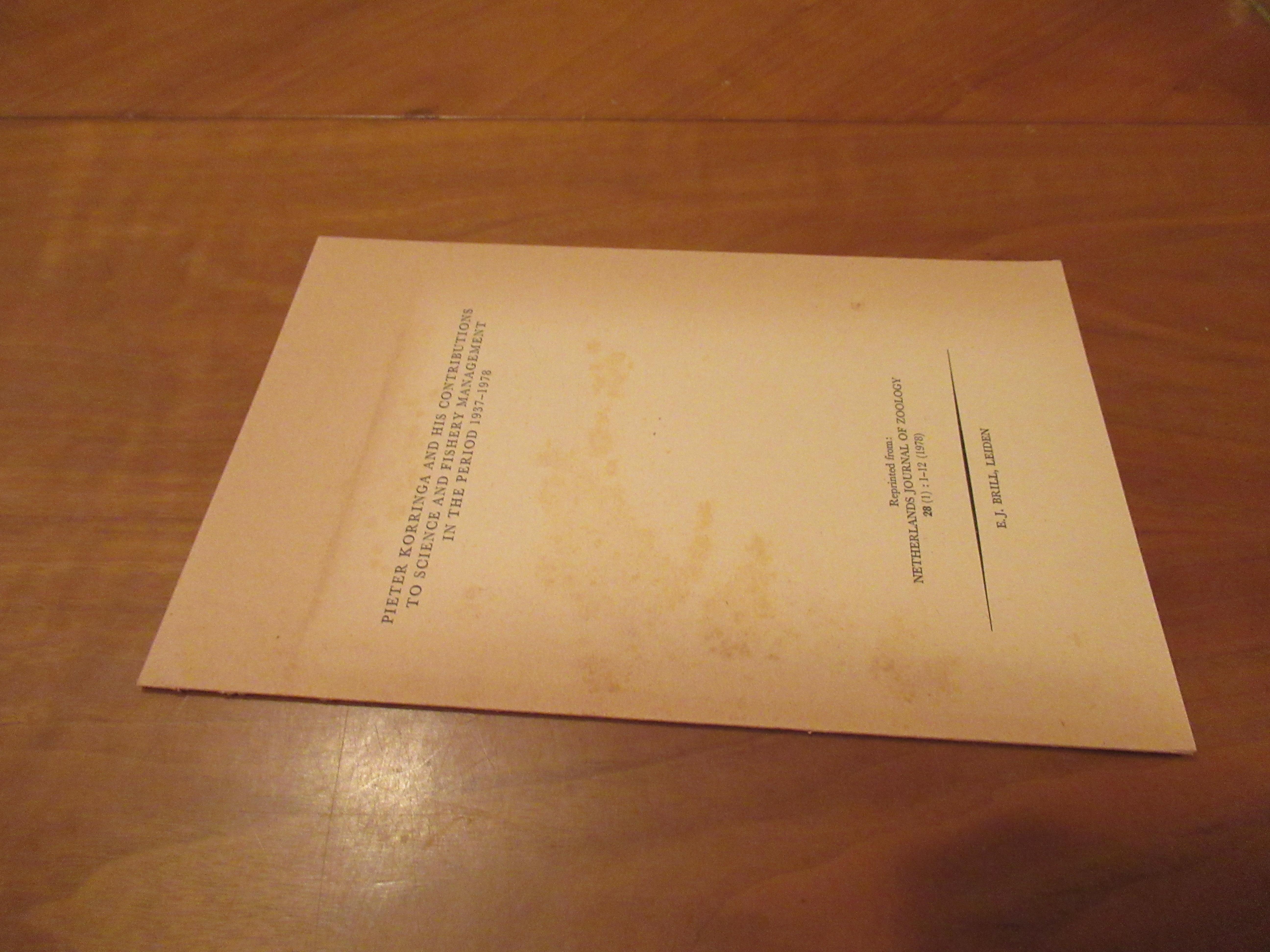 Pieter Korringa And His Contributions To Science And Fishery Management ...