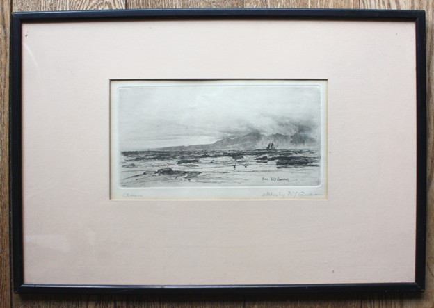 Original etching, Arran, by Sir David Young Cameron (signed) by David ...