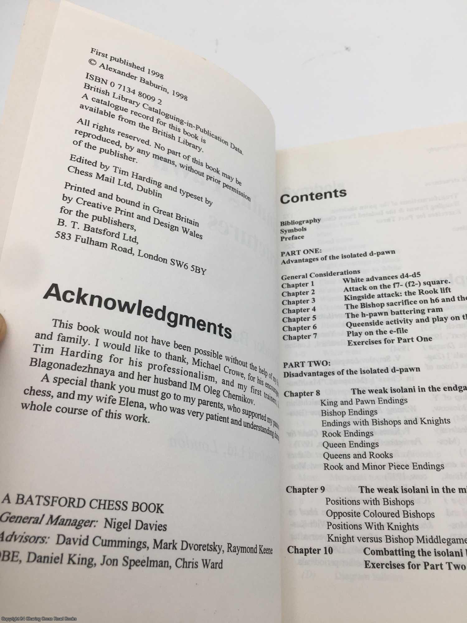 Winning Pawn Structures by Baburin, Alexander: Collectable - Very Good ...