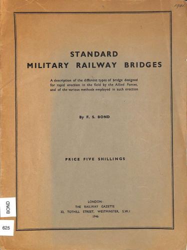 STANDARD MILITARY RAILWAY BRIDGES. by Var.: Good | WeBuyBooks