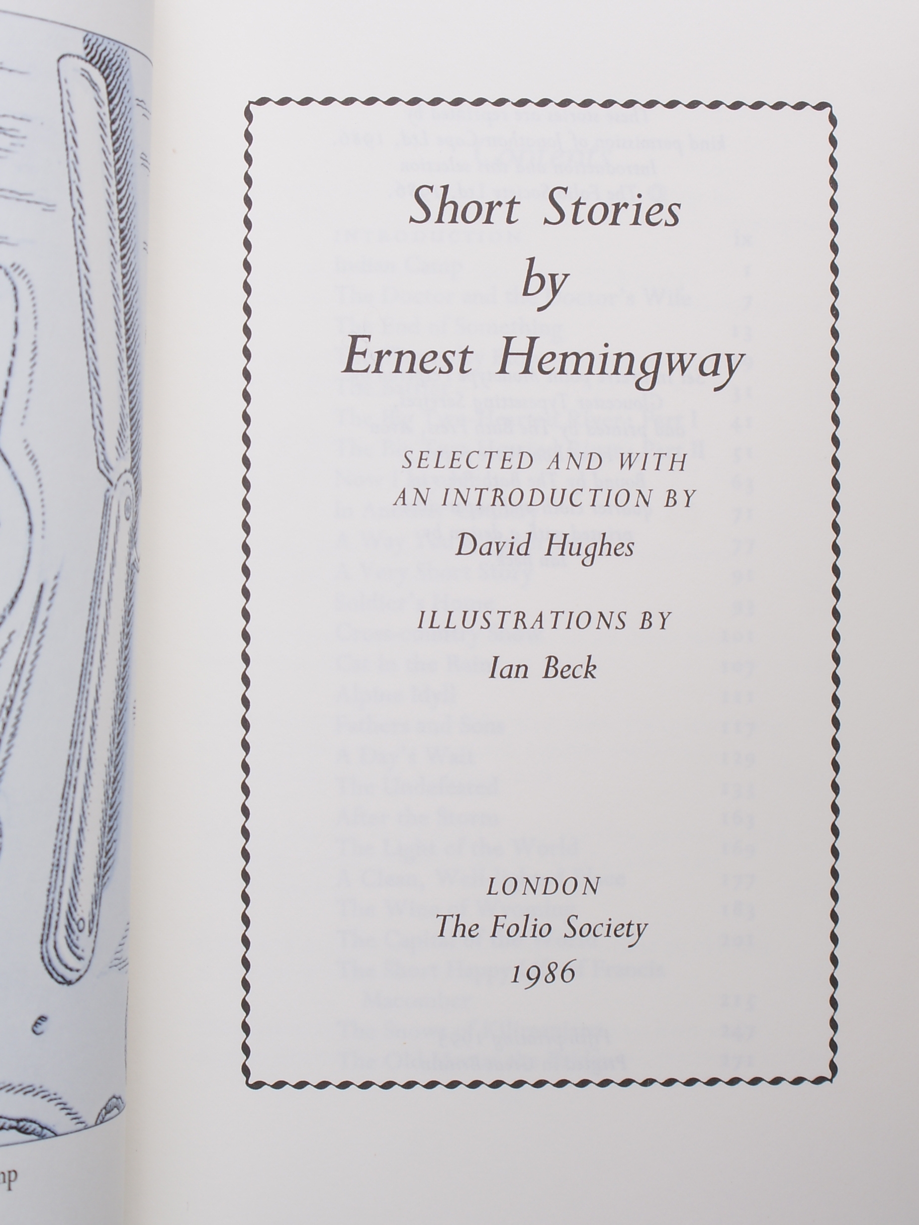 Short Stories By Ernest Hemingway Fine Hardback 1986 Candleleaf
