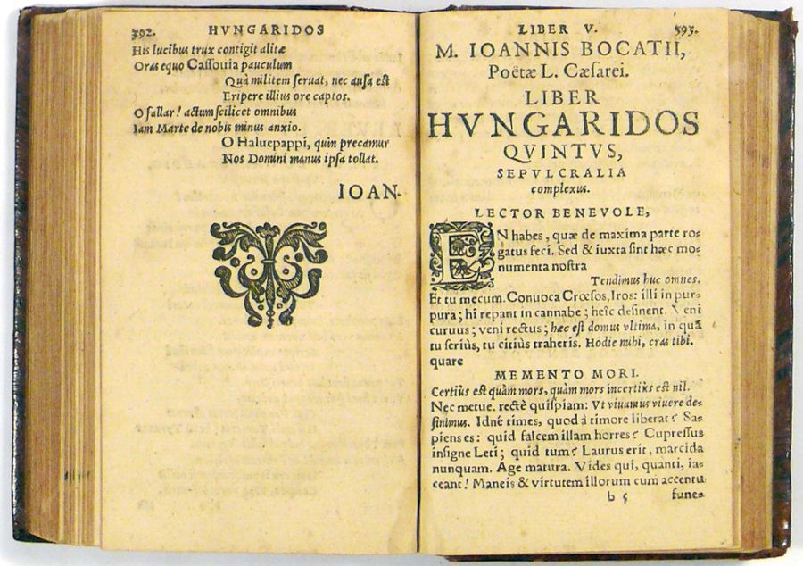 Bocati(us), M. Ioannis poetae laureati caesarei Hungaridos libri ...