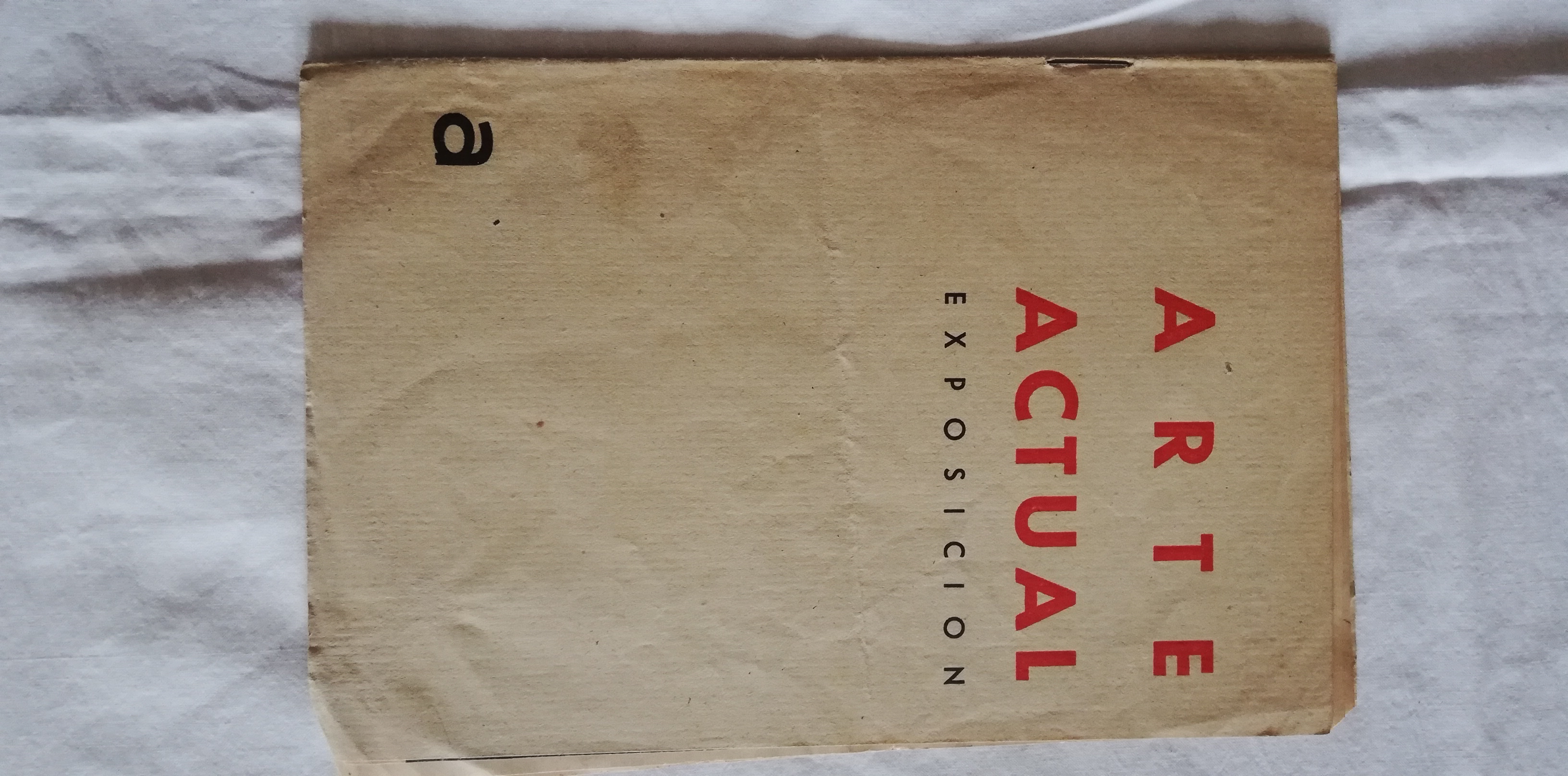 ANTIGUO FOLLETO / OLD LEAFLET : ARTE ACTUAL ASAMBLEA PERMANENTE DE ...