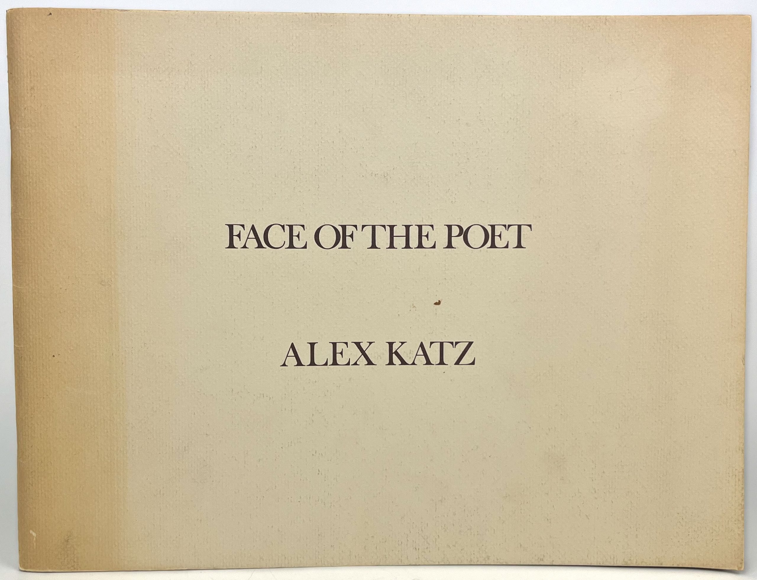 Face of the poet by Katz, Alex: Very Good Paperback (1978) First ...