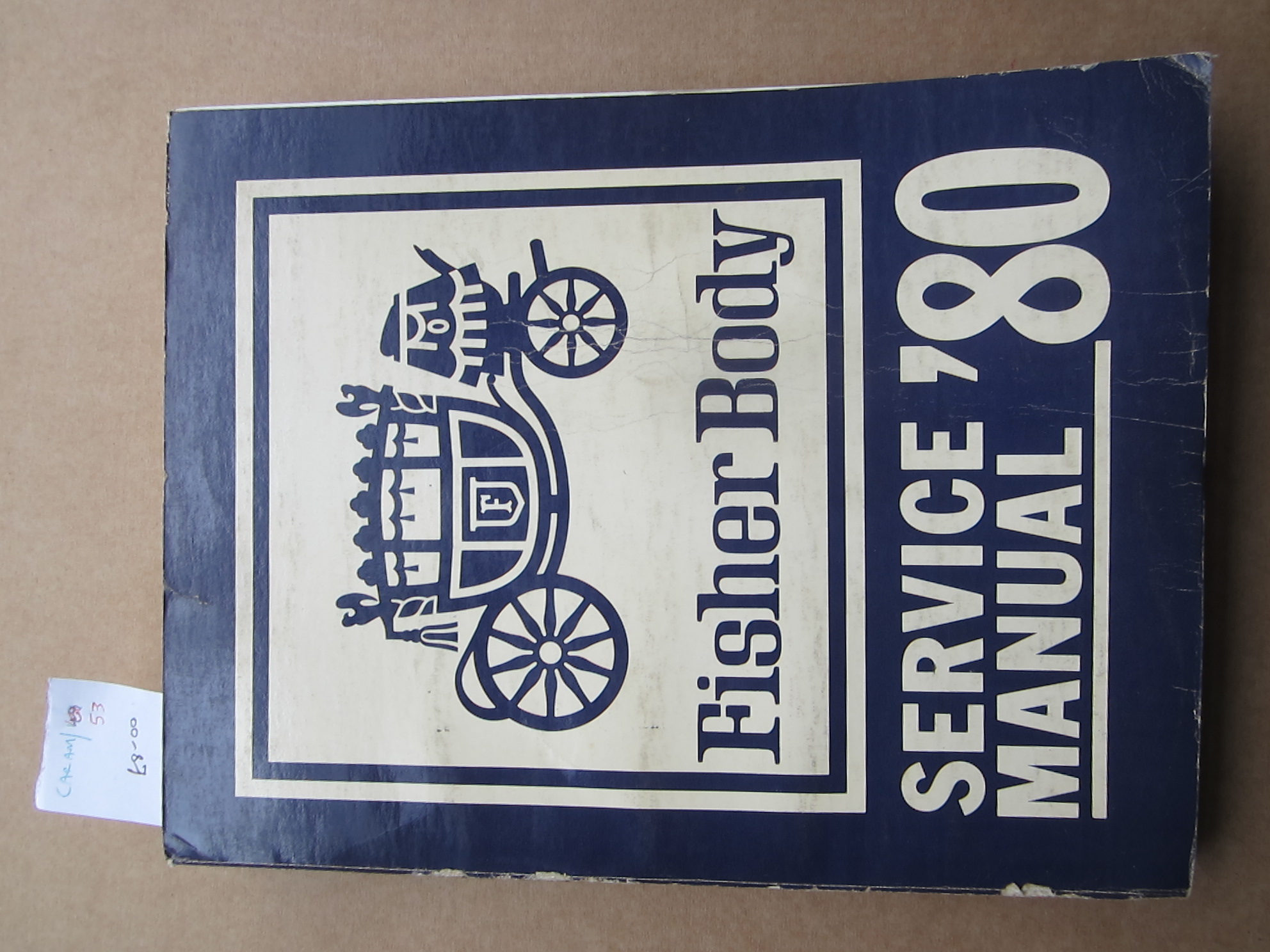 1980 Fisher Body Service Manual For All Body Styles (Except T and X by ...