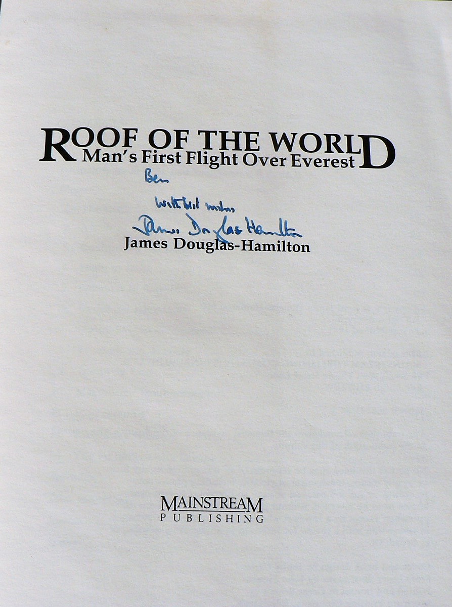 Roof of the world: Man's first flight over Everest by (Lord) Douglas ...
