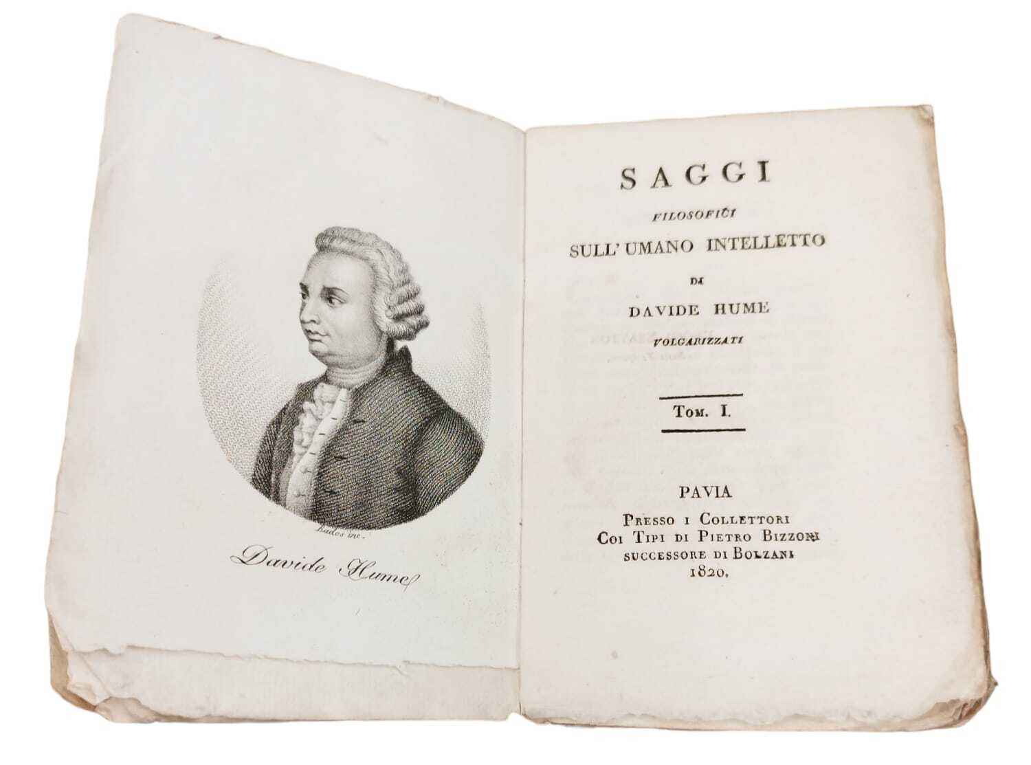 SAGGI FILOSOFICI SULL'UMANO INTELLETTO DI DAVIDE HUME VOLGARIZZATI by ...