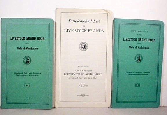 Livestock Brand Book / Of The / State Of Washington / Division Of Dairy ...