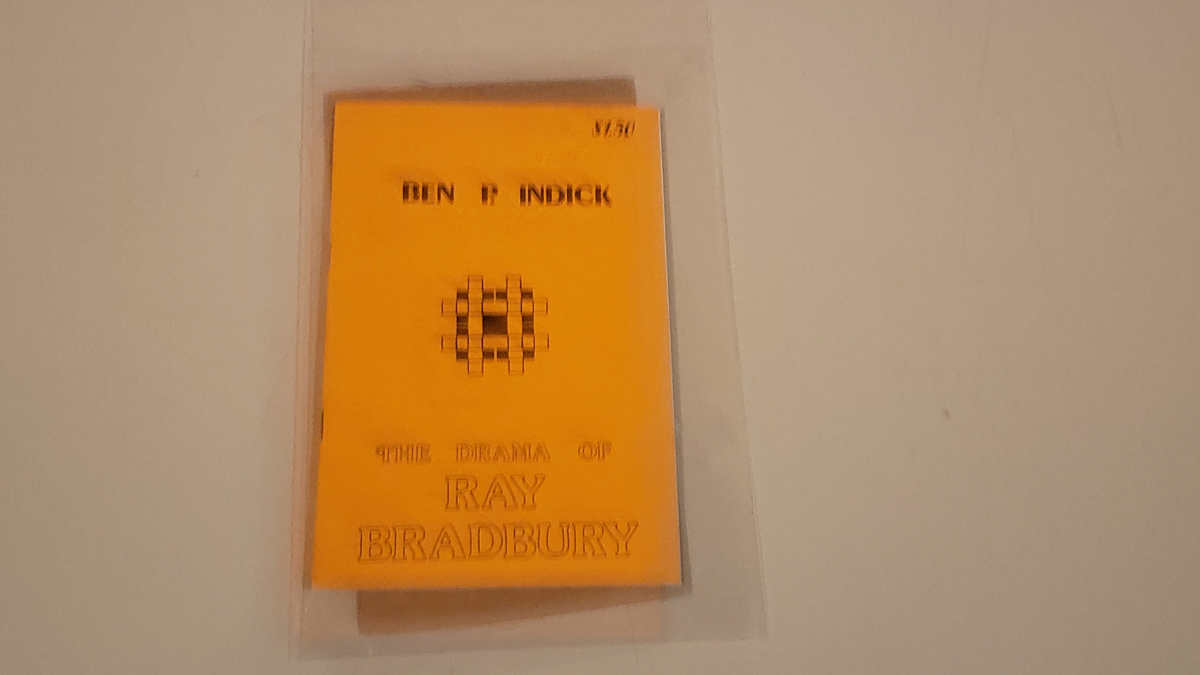 The Drama Of Ray Bradbury: Signed by Indick, Ben P.; Bradbury, Ray ...