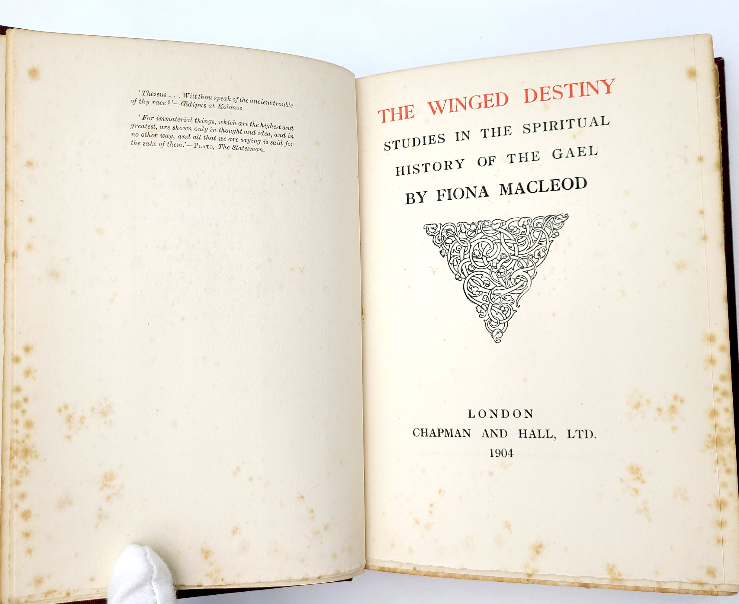 The Winged Destiny: Studies in the Spiritual History of the Gael by ...