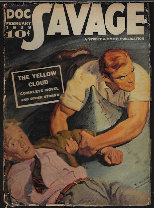 DOC SAVAGE: February, Feb. 1939 ("The Yellow Cloud") by Doc Savage (Kenneth Robeson; Wallace ...