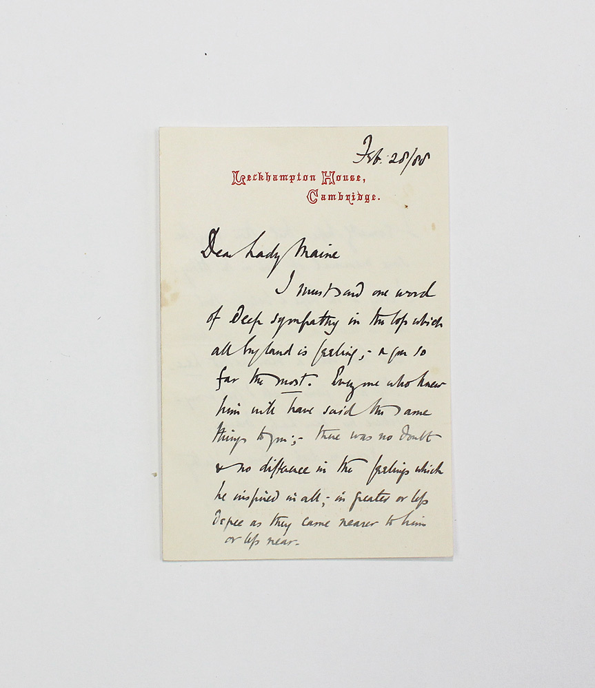 An Original Handwritten Letter Signed by the Poet and the Founder of ...