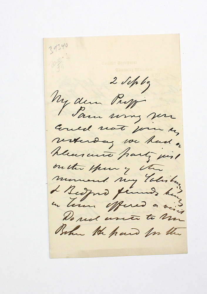 An Original Handwritten Letter Signed by English Naturalist/ Social ...