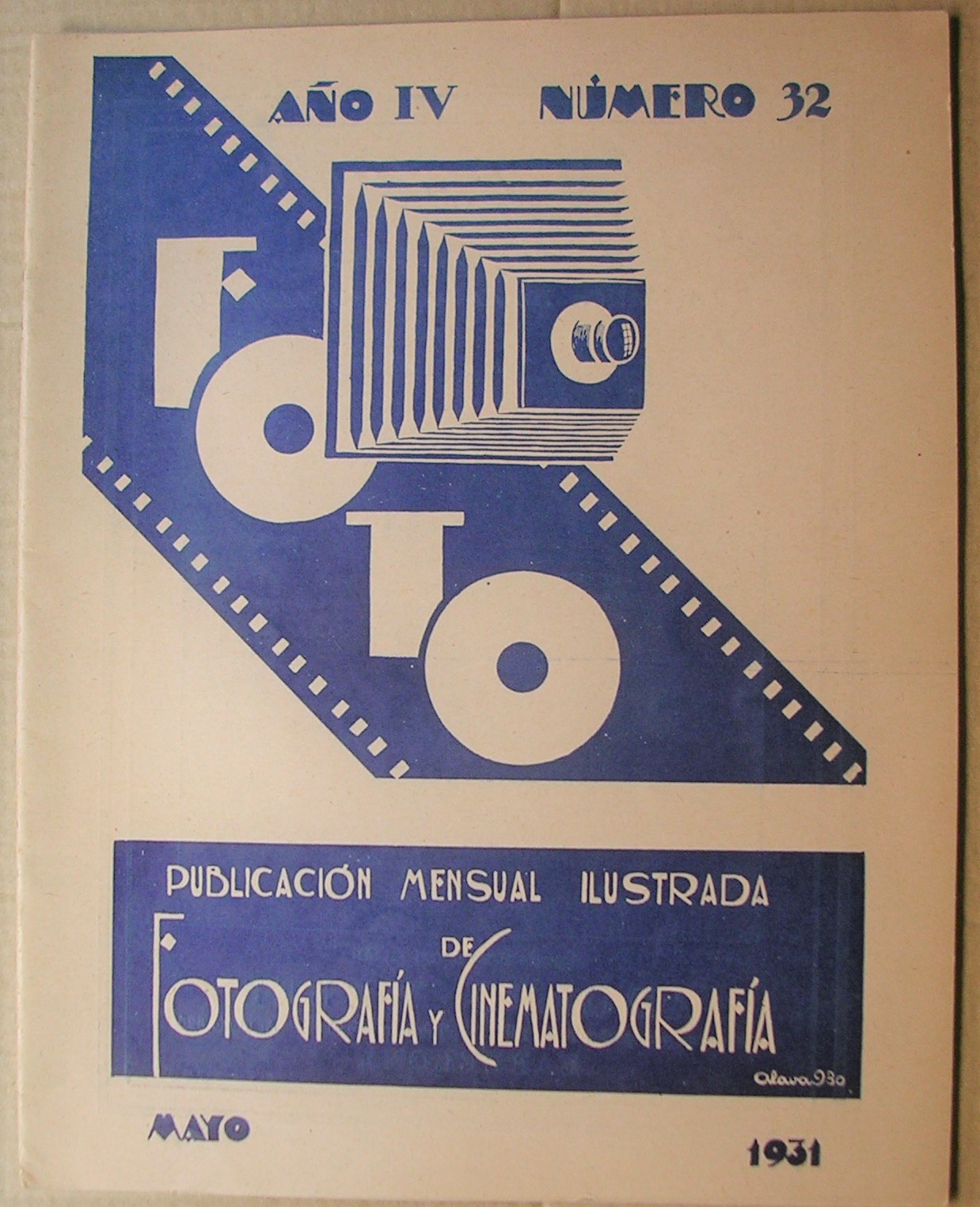 FOTO. Publicación mensual ilustrada de fotografía y cinematografía. Año ...