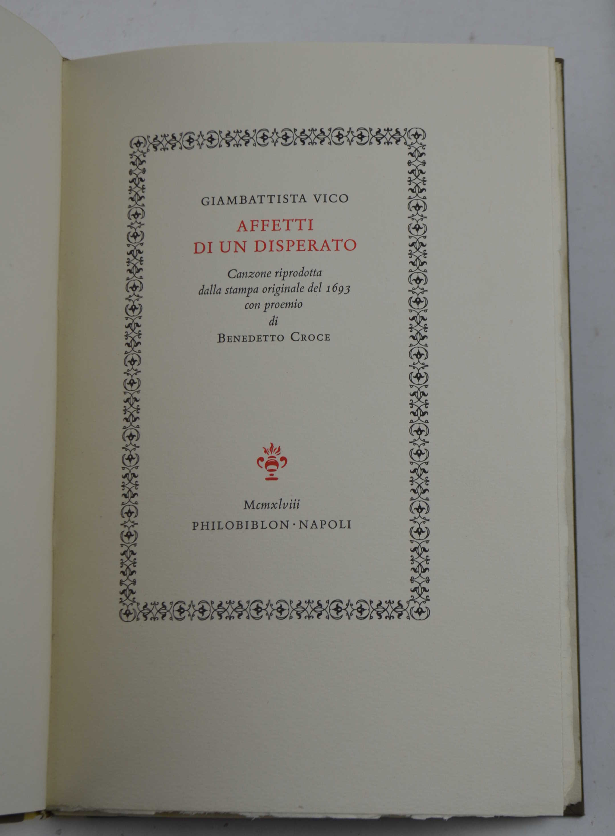 Affetti di un disperato. Canzone riprodotta dalla stampa originale del ...