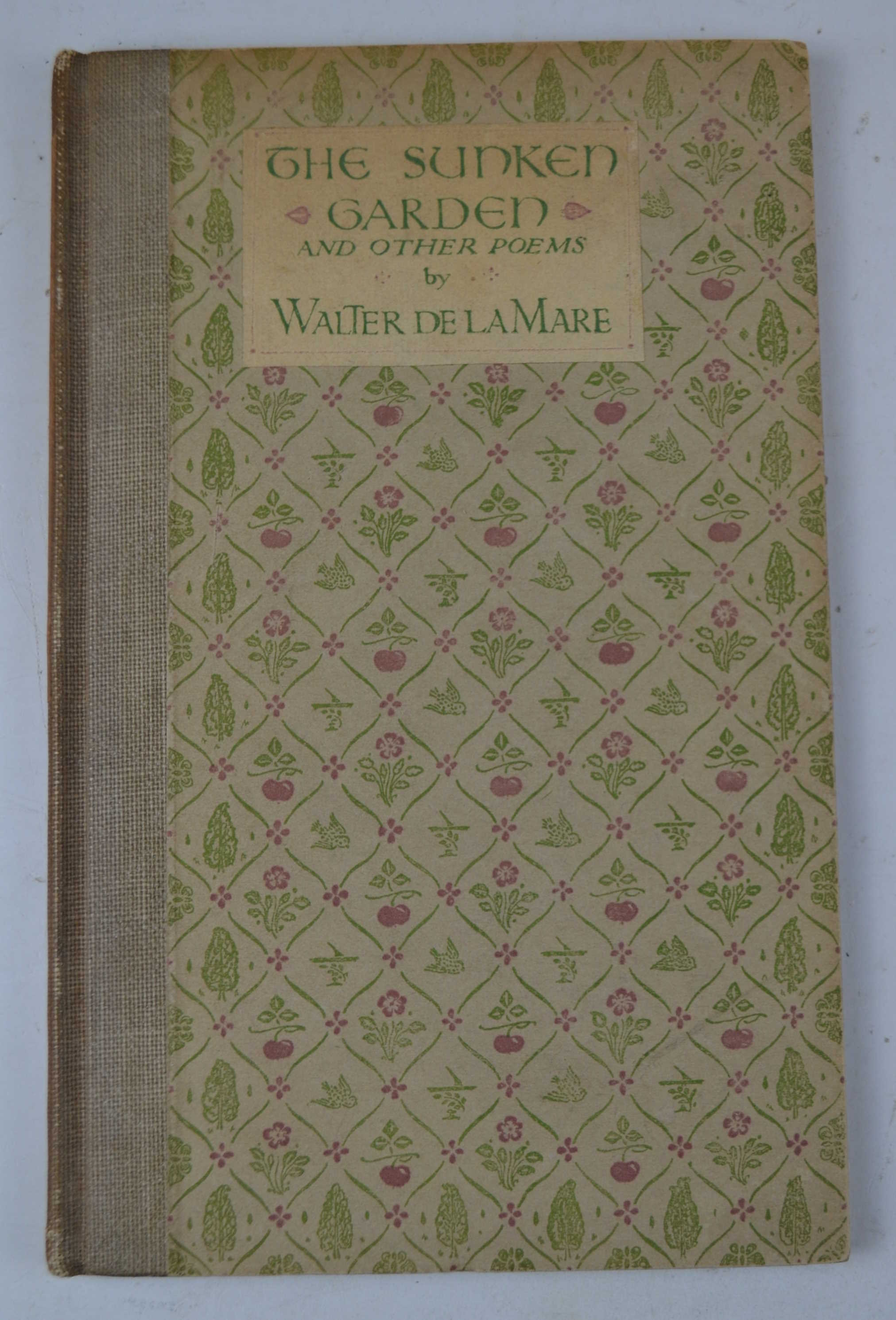 The sunken garden and other poems. by DE LA MARE WALTER.: Buono (Good ...