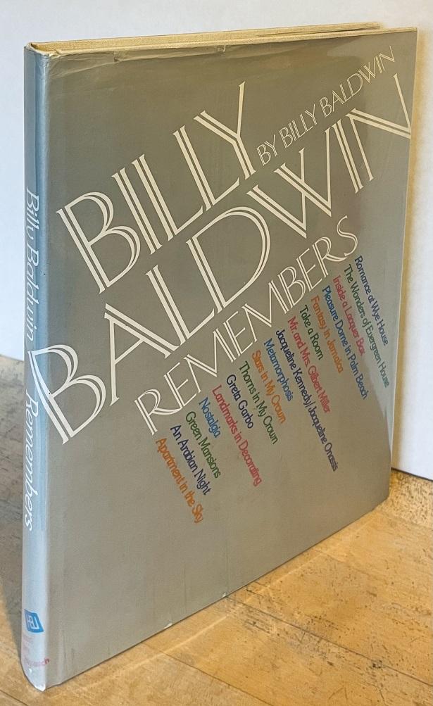 Billy Baldwin Remembers by Baldwin, Billy: Near Fine Hard Cover (1974 ...