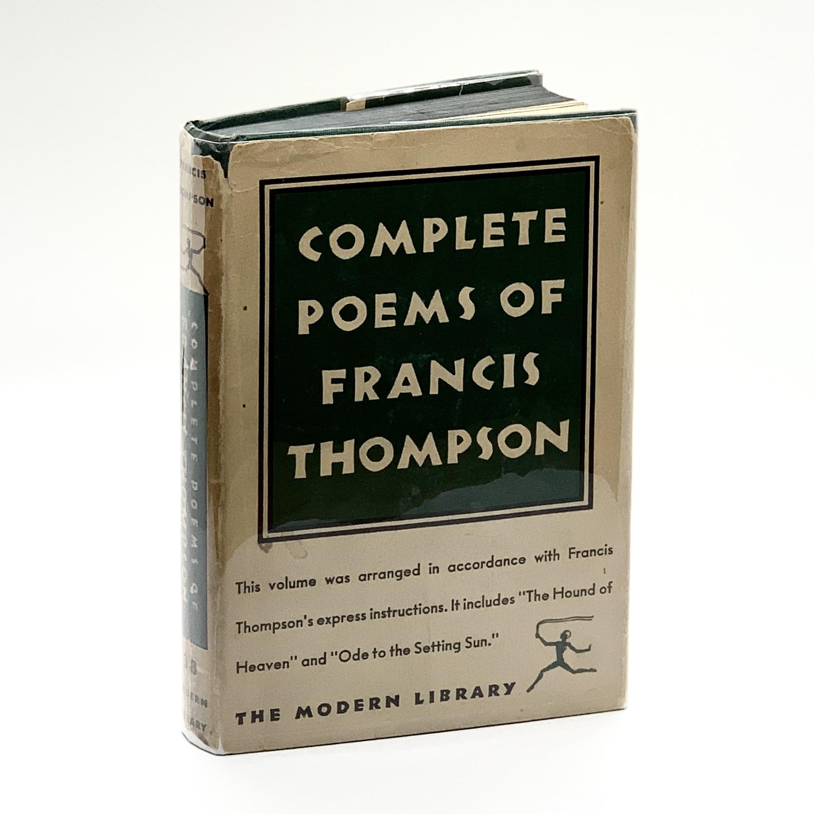 Complete Poems of Francis Thompson by Thompson, Francis: Hardcover ... Complete Poems of Francis Thompson by Thompson, Francis: Hardcover ...