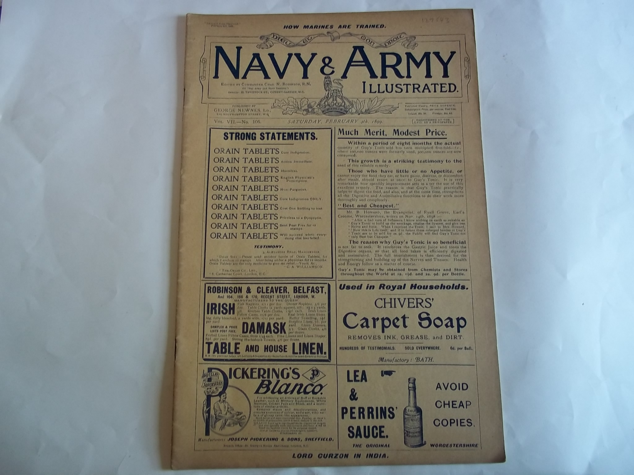 Navy & Army Illustrated. Vol. VII-No. 105 Saturday, February 4th, 1899 ...